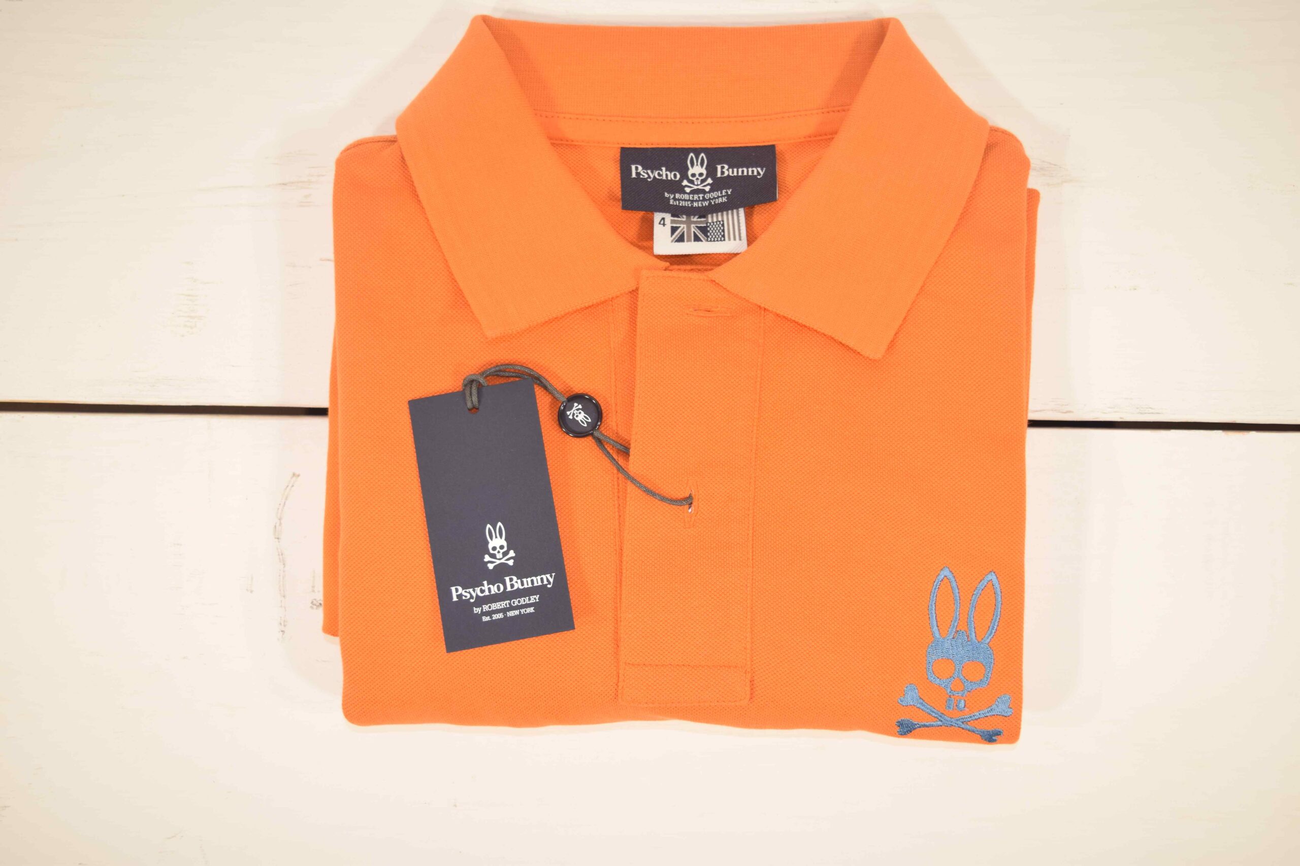 Psycho Bunny Orange Polo | Hardwick and Company
